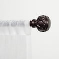 Exclusive Home Clancy 1" Curtain Rod and Finial Set, Adjustable 66"-120 ...
