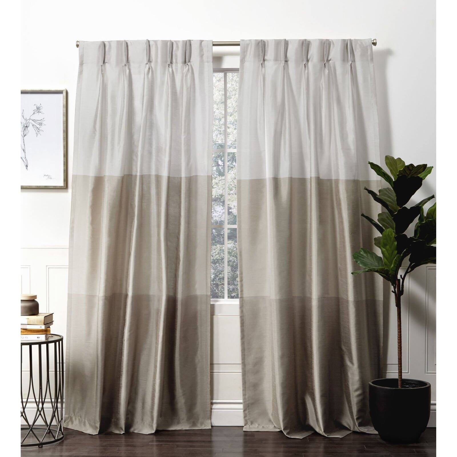 Exclusive Home Curtains Chateau Light Filtering Pinch Pleat Curtain ...