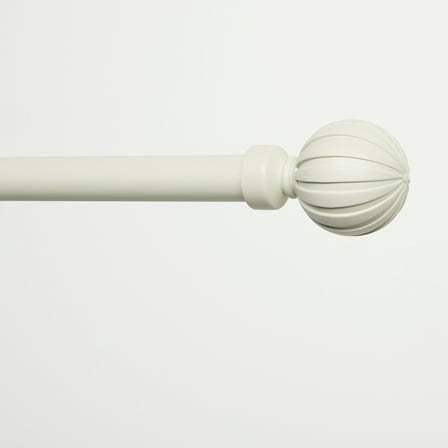 Exclusive Home Rino 1" Window Curtain Rod and Finial Set, Adjustable 36 ...