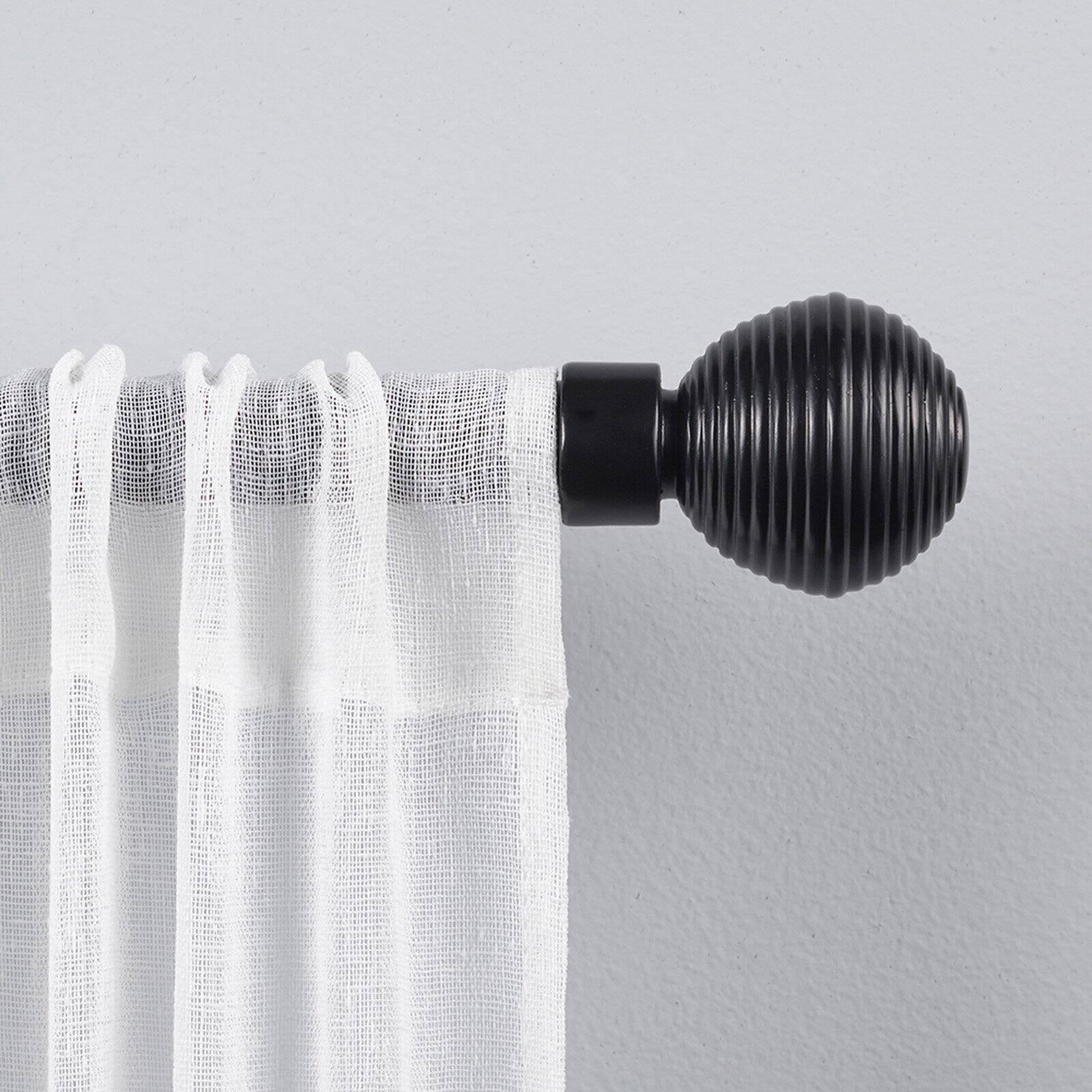 Free Shipping! Exclusive Home Modern Curtain Rod and Finial Set Matte ...