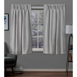 Exclusive Home Sateen Twill Woven Room Darkening Blackout Pinch Pleat ...