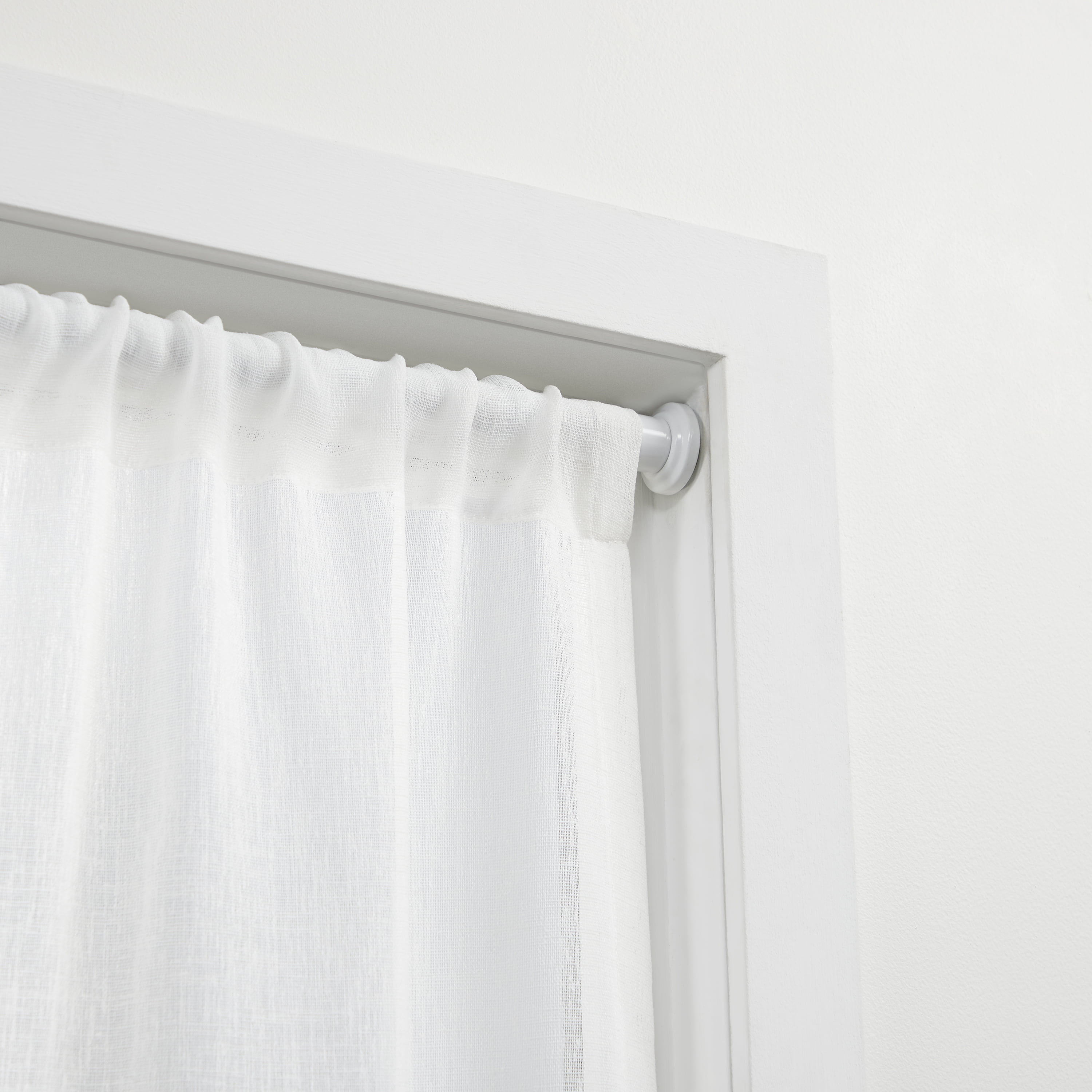 Exclusive Home Tension Rod, White, Adjustable 48"-84" - Walmart.com