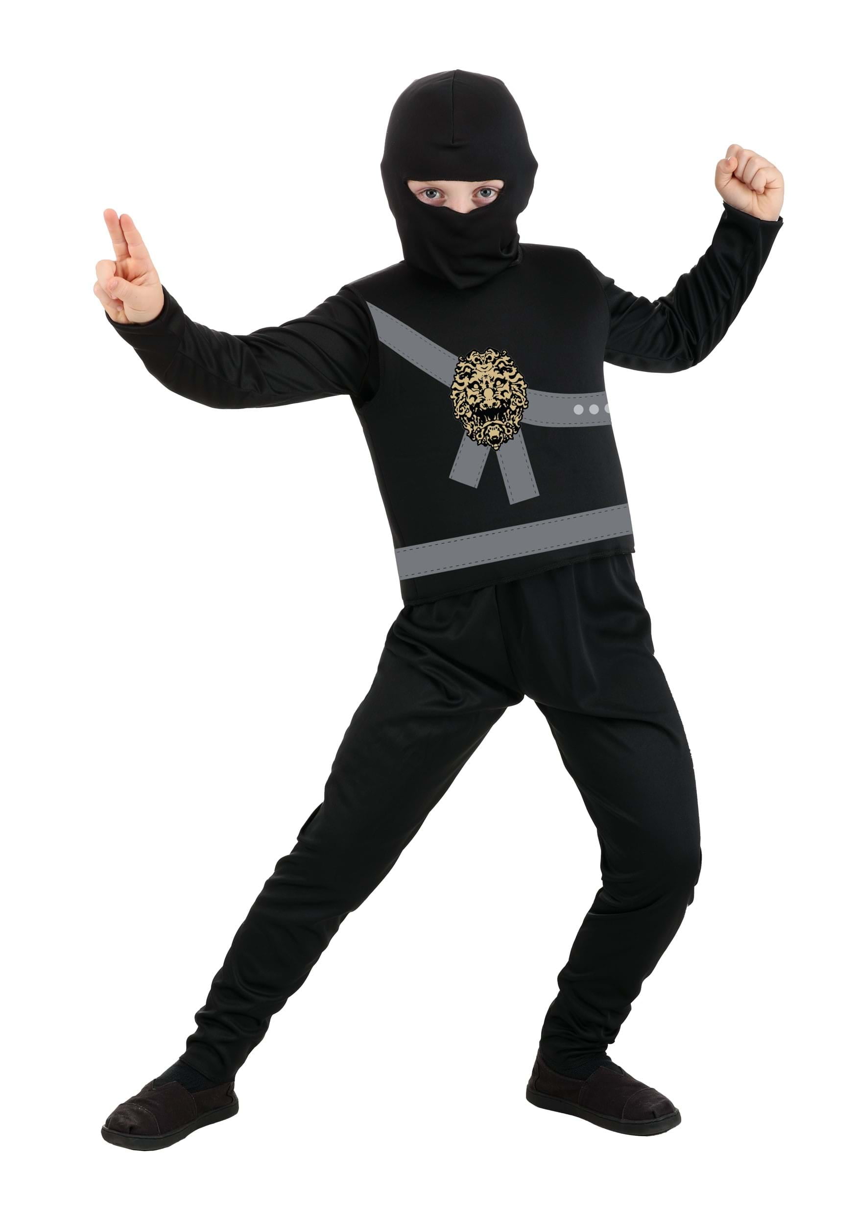 Exclusive Kid's Black Ninja Master Costume - Walmart.com