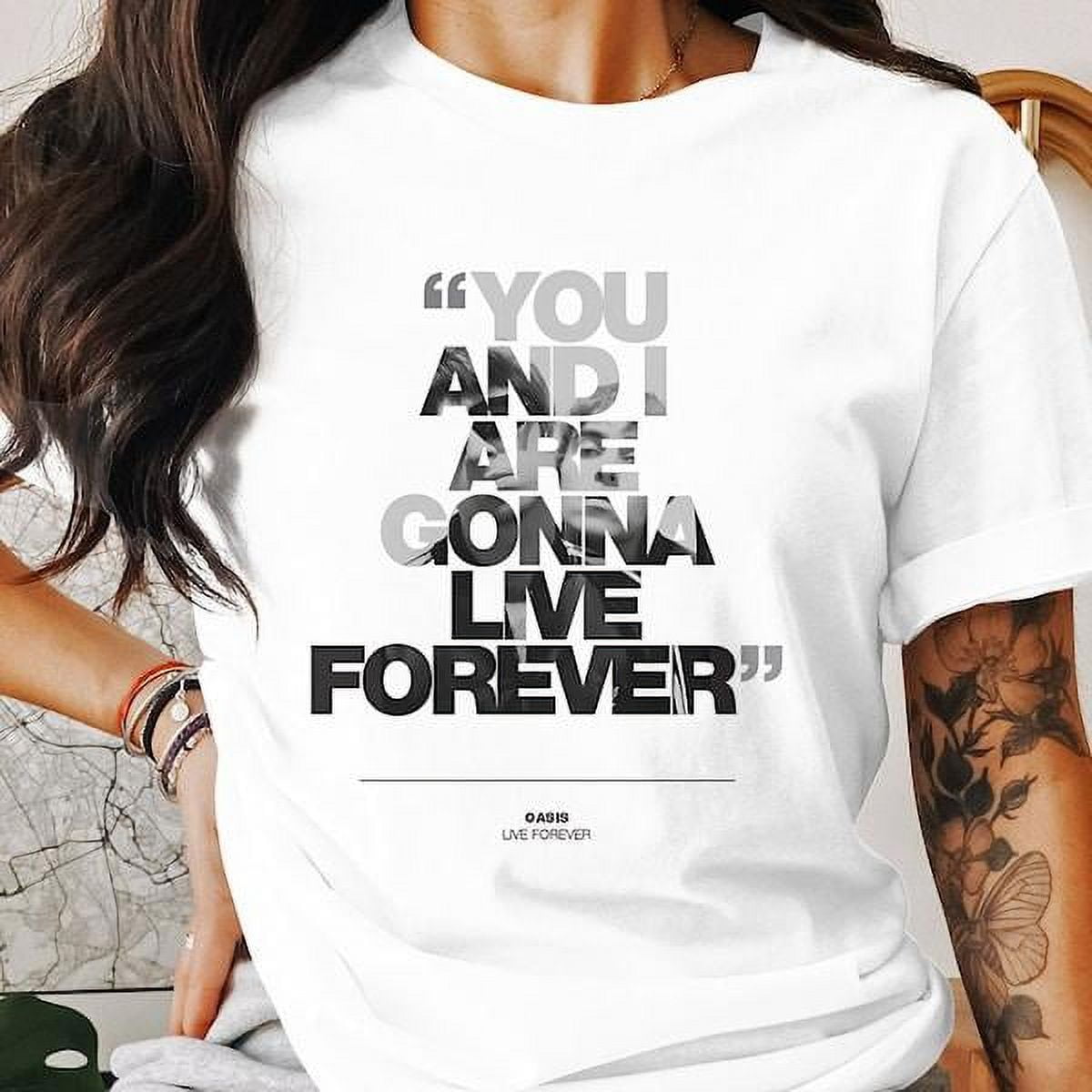 Exclusive Oasis 2025 Reunion Tour Live Forever White Fit - Must Have ...