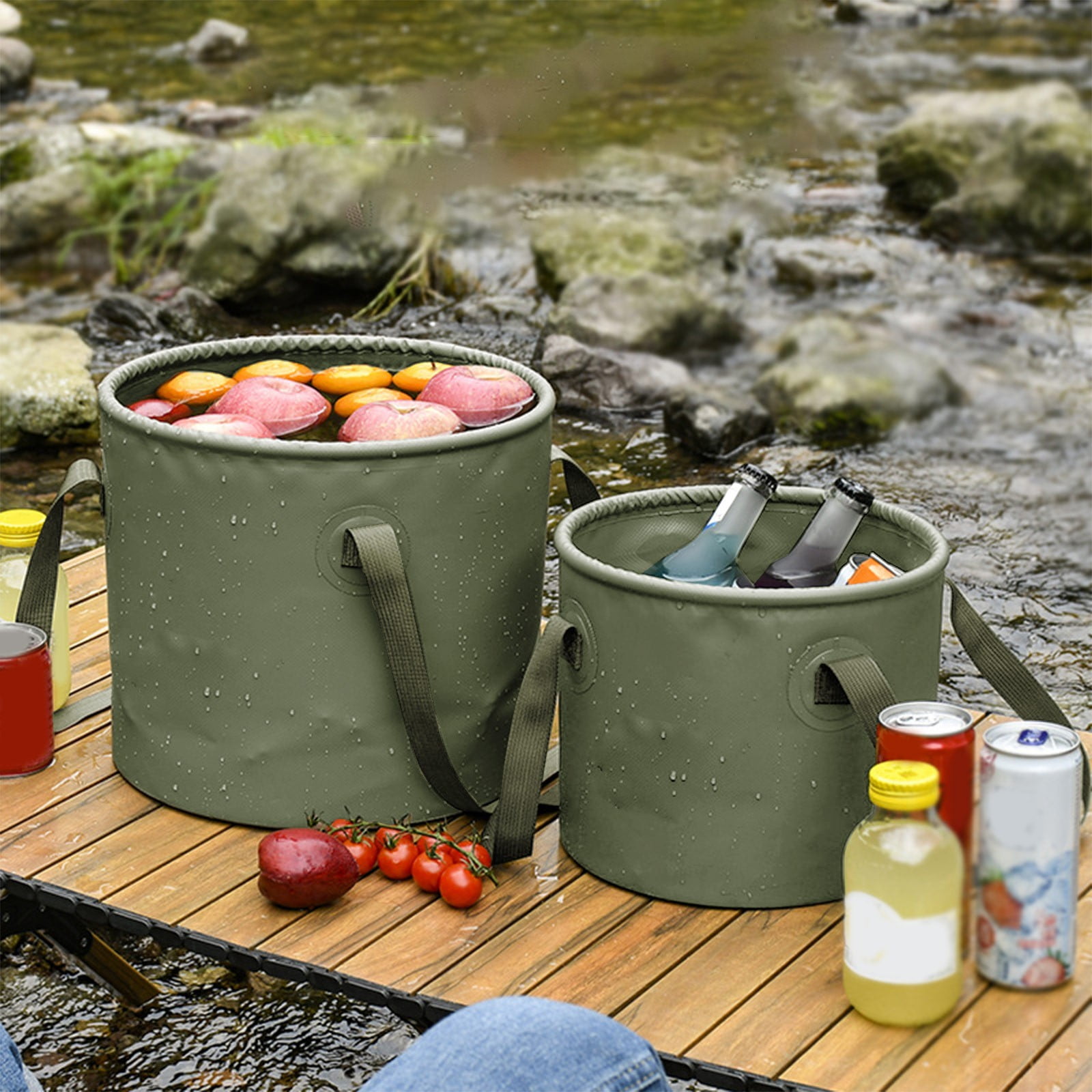 Exclusive Offer, Folding Leak - proof Water Bucket, Portable Camping ...