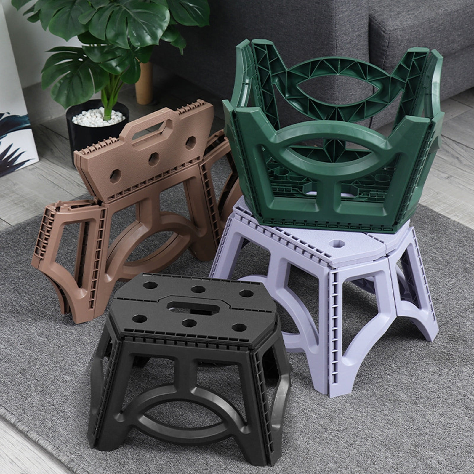 Exclusive Offer, Topliu Sturdy Foldable Plastic Stool, Portable ...