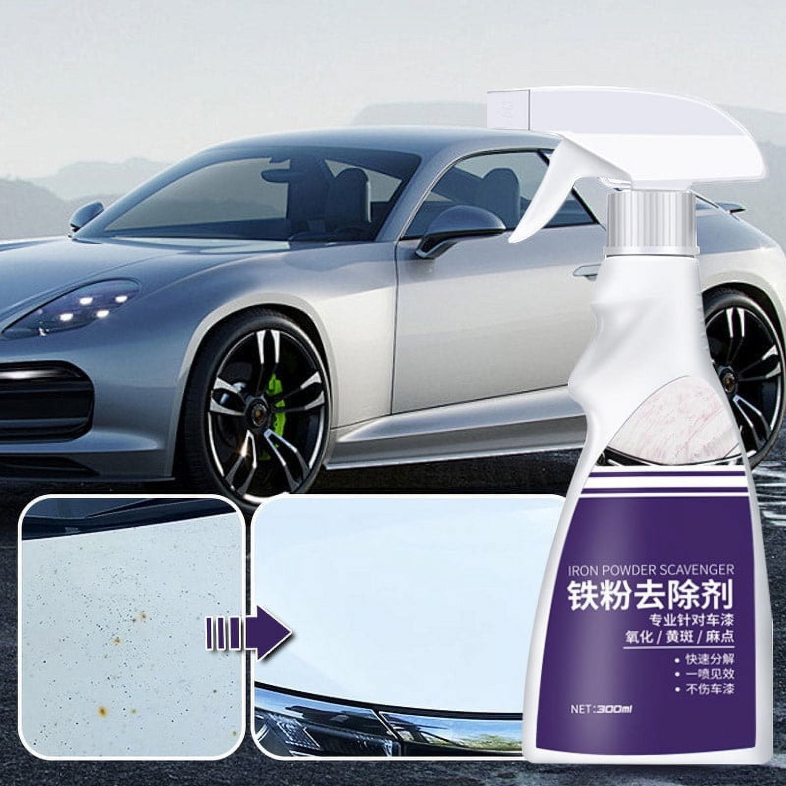 Exclusive Offers, 300ML Car Iron Powder Remover, Automotive Rust ...