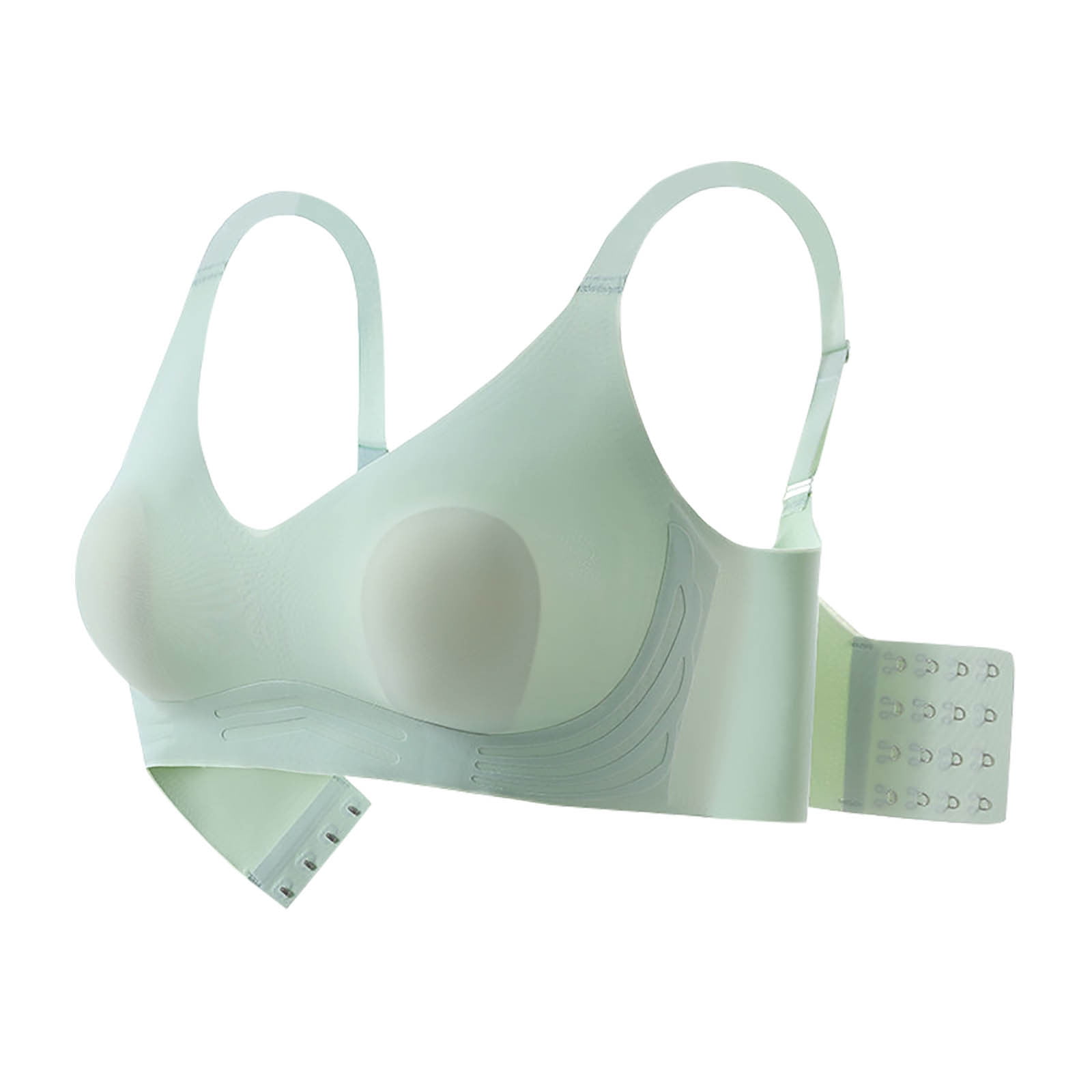 Exclusive Offers,Fashion Women's Large Size Solid Color Wireless Soft ...