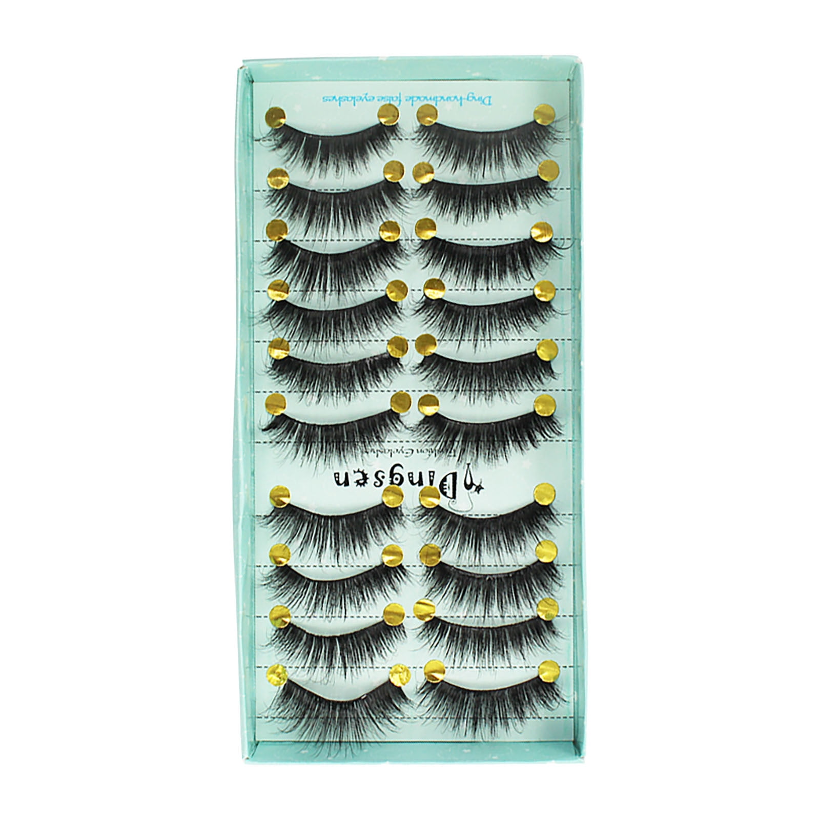 Exclusive Offers, Longest 3D Eyelashes, 10 Pairs Pack, Premium Fiber ...