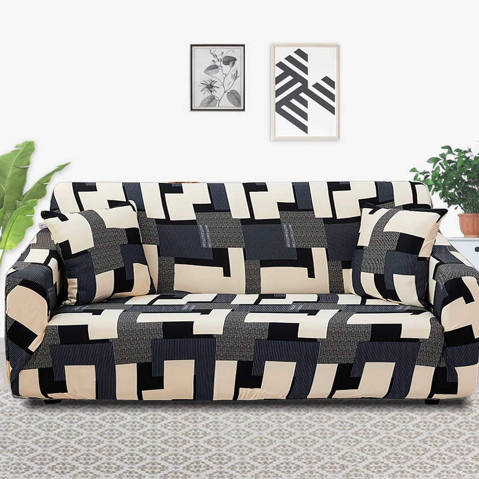 Exclusive Pattern Sofa Cover Slipcovers Elastic All-inclusive Couch ...