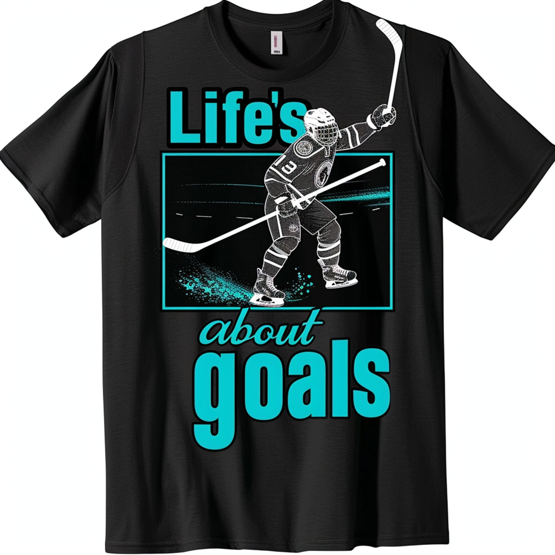 Exclusive Player Goal T Shirt in Blue Turquoise & Green Palette Life's ...