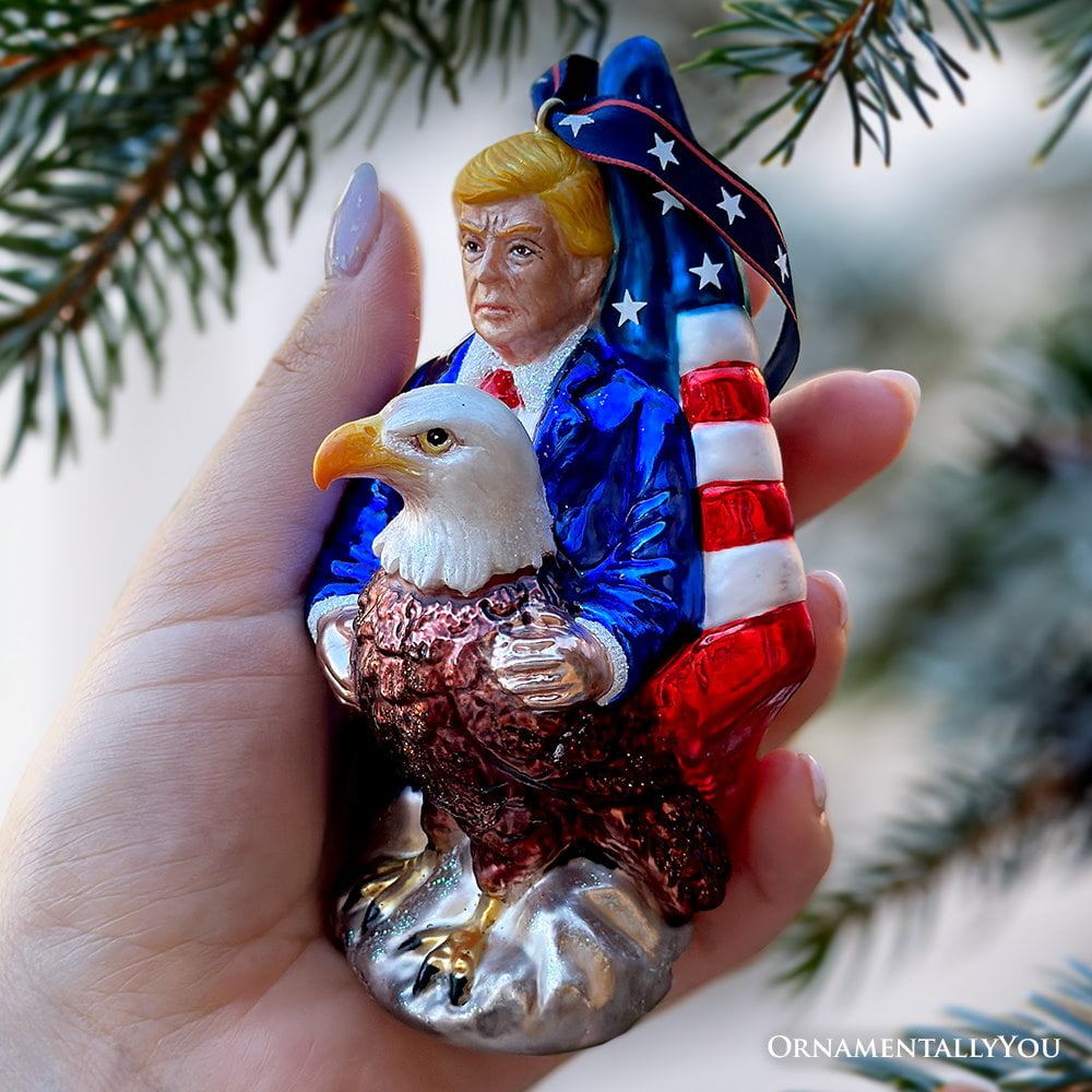 Exclusive Premium President Trump Glass Christmas Ornament, Limited ...