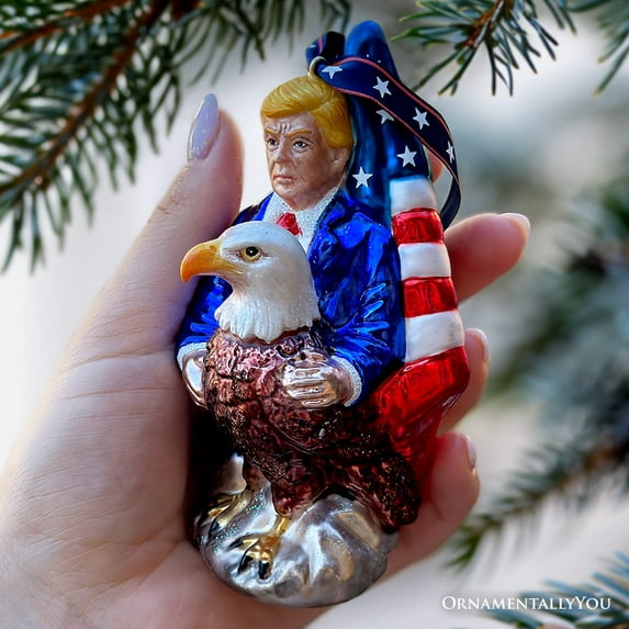 Exclusive Premium President Trump Glass Christmas Ornament, Limited ...