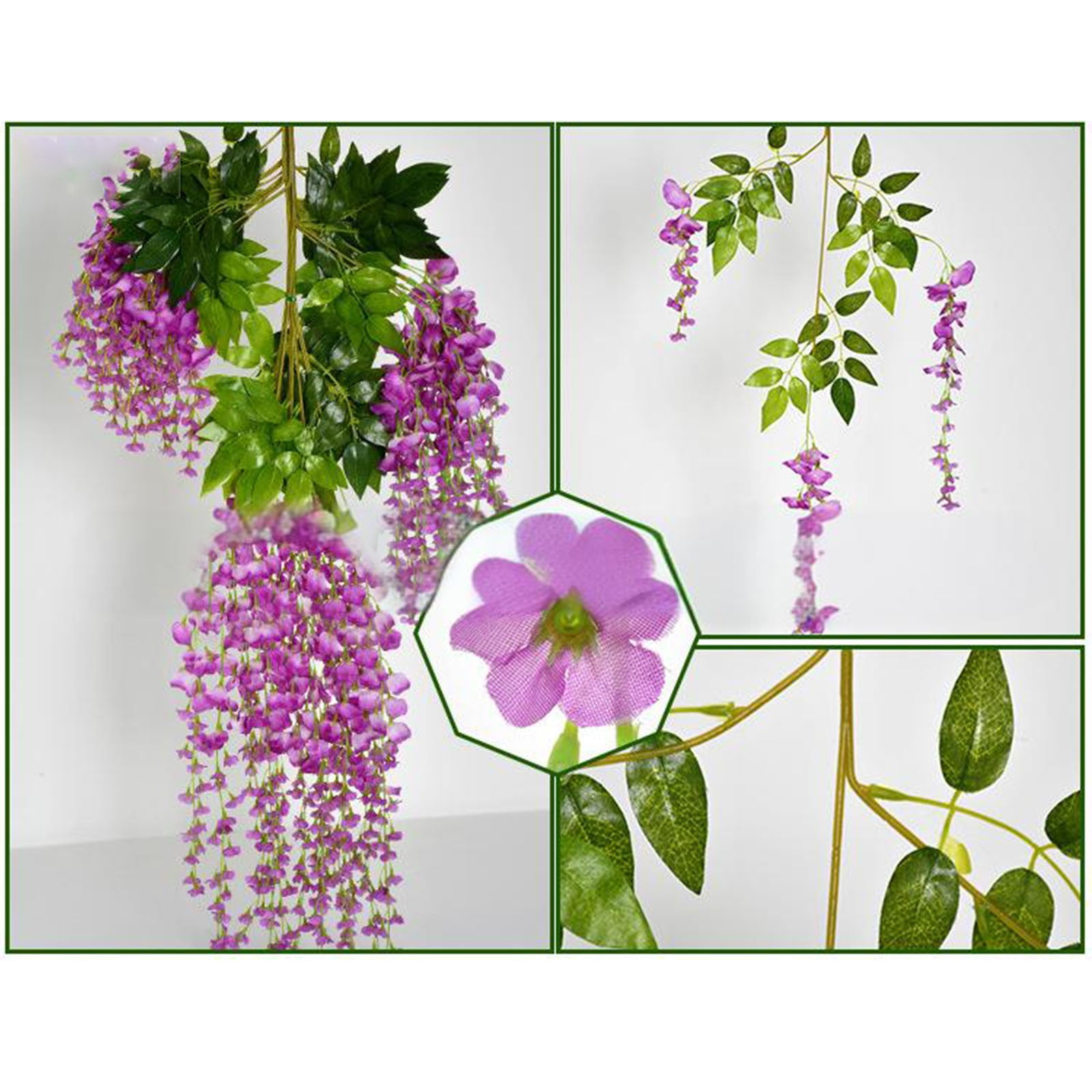 Exclusive Savings – Don’t Wait, Artificial Violet Flower Rattan, Faux ...