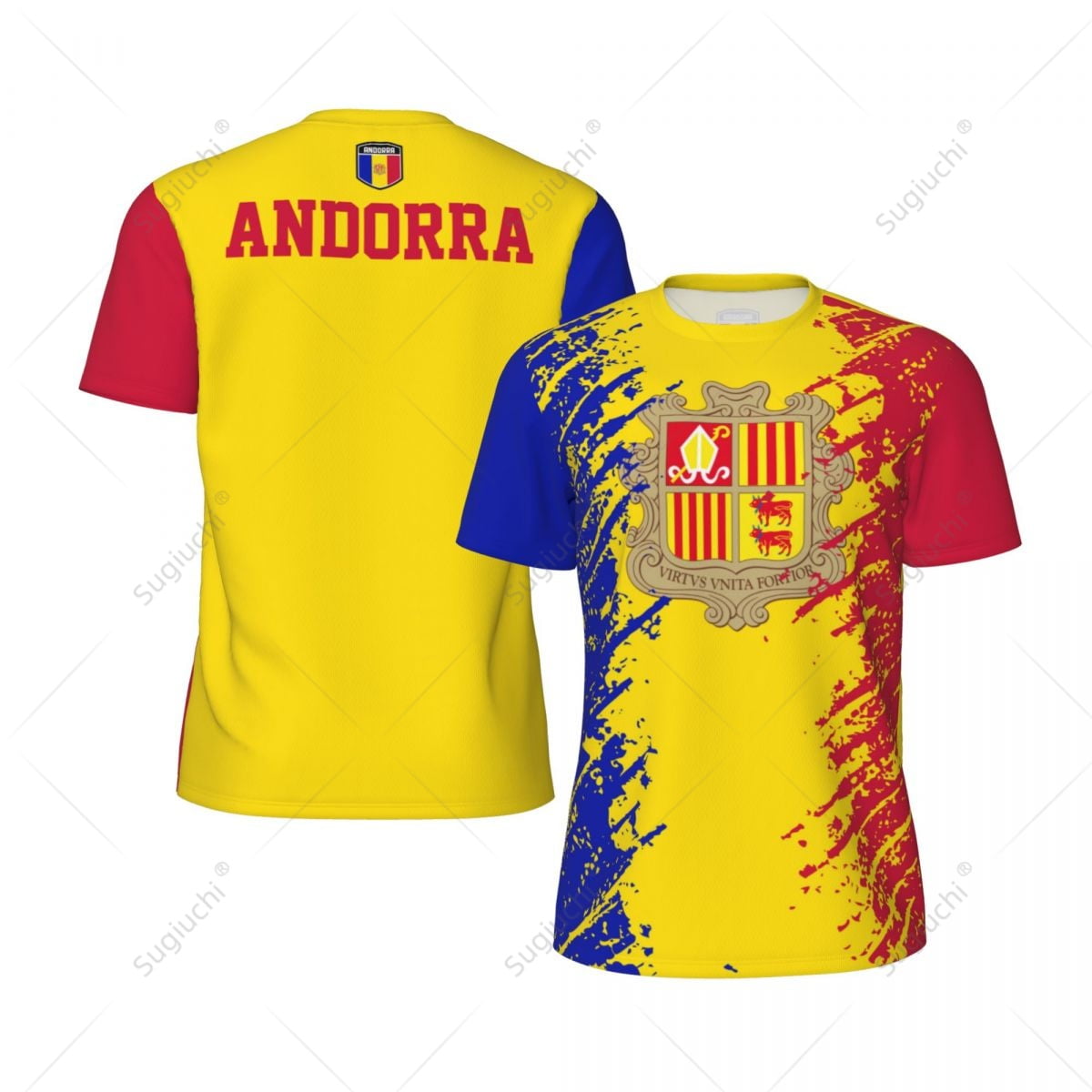 Exclusive design Andorra Flag Grain 3D Printed Men For Running Bike ...