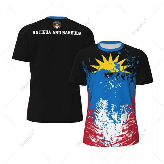 Exclusive design Antigua And Barbuda Flag Grain 3D Printed Men For Running Bike Soccer Tennis ...
