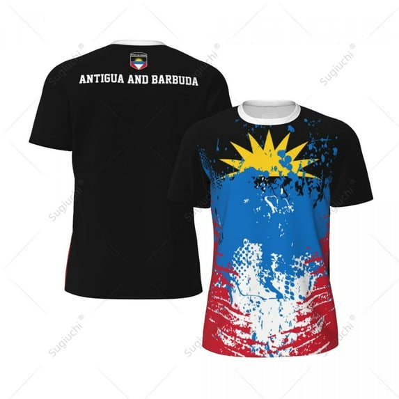 Exclusive design Antigua And Barbuda Flag Grain 3D Printed Men For Running Bike Soccer Tennis ...
