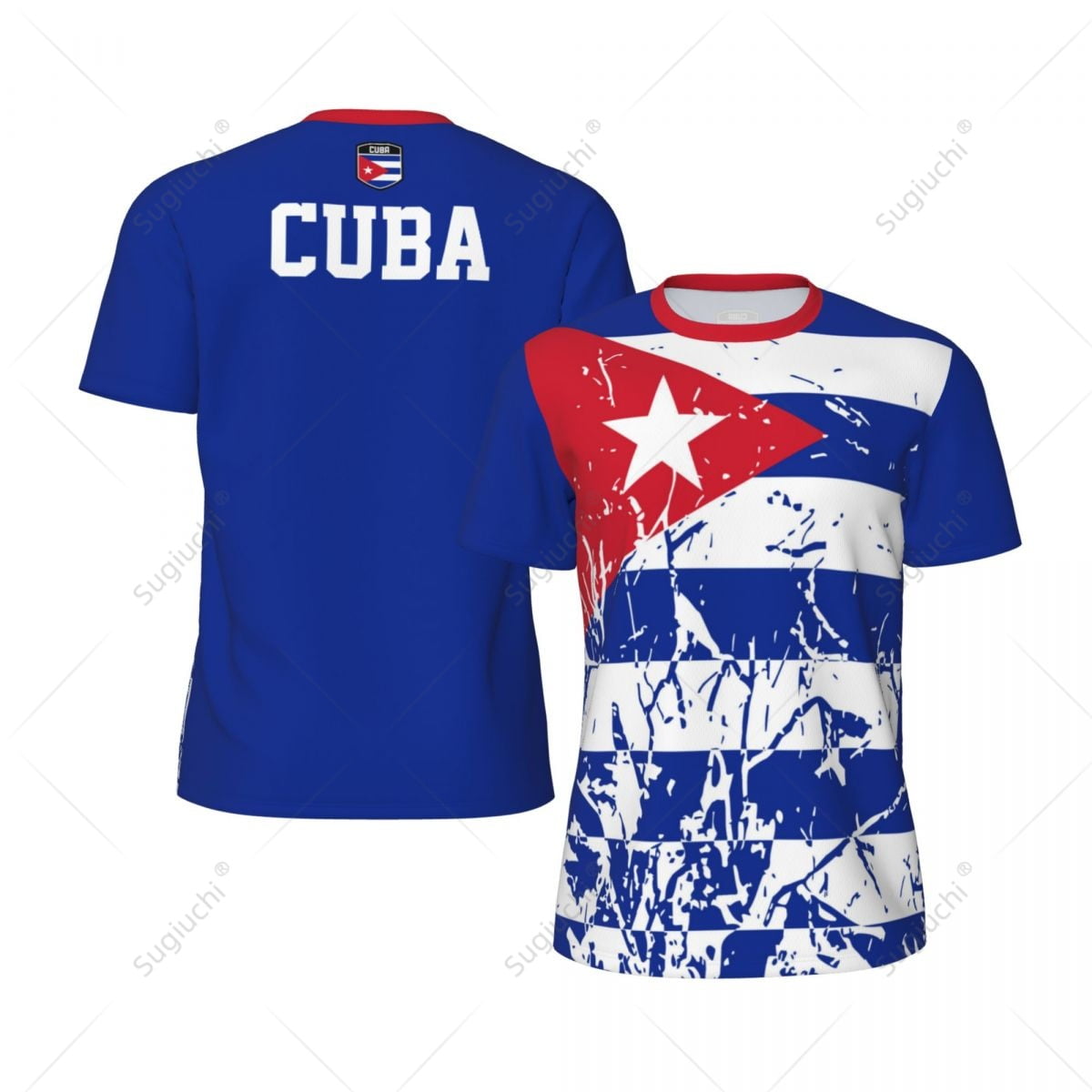 Exclusive design Cuba Flag Grain 3D Printed Men For Running Bike Soccer ...