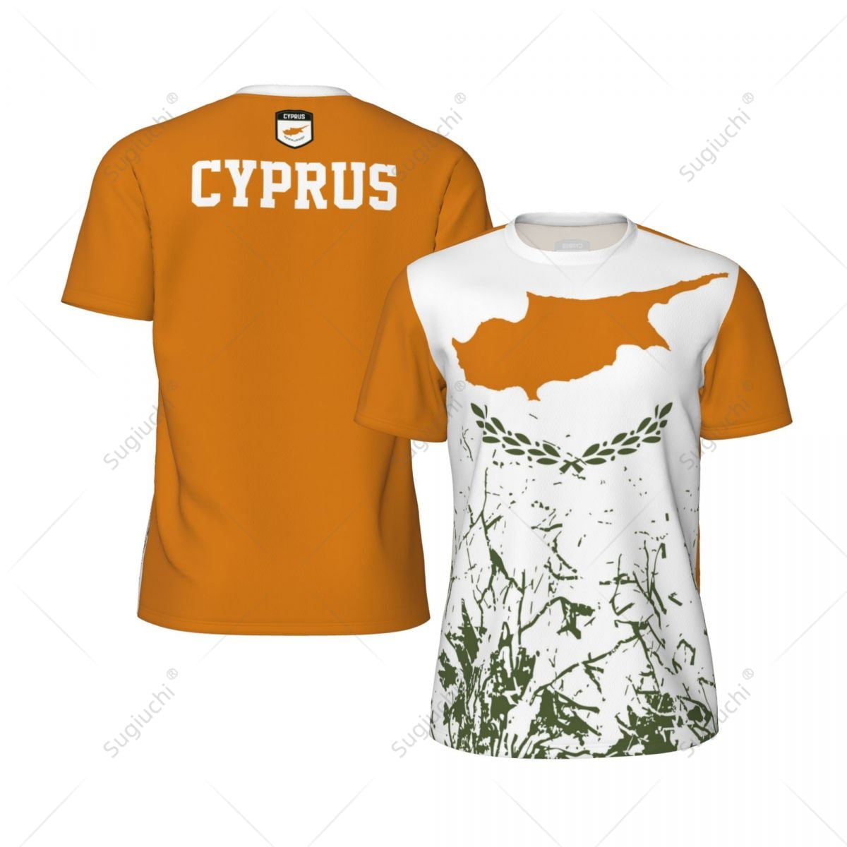Exclusive design Cyprus Flag Grain 3D Printed Men For Running Bike ...