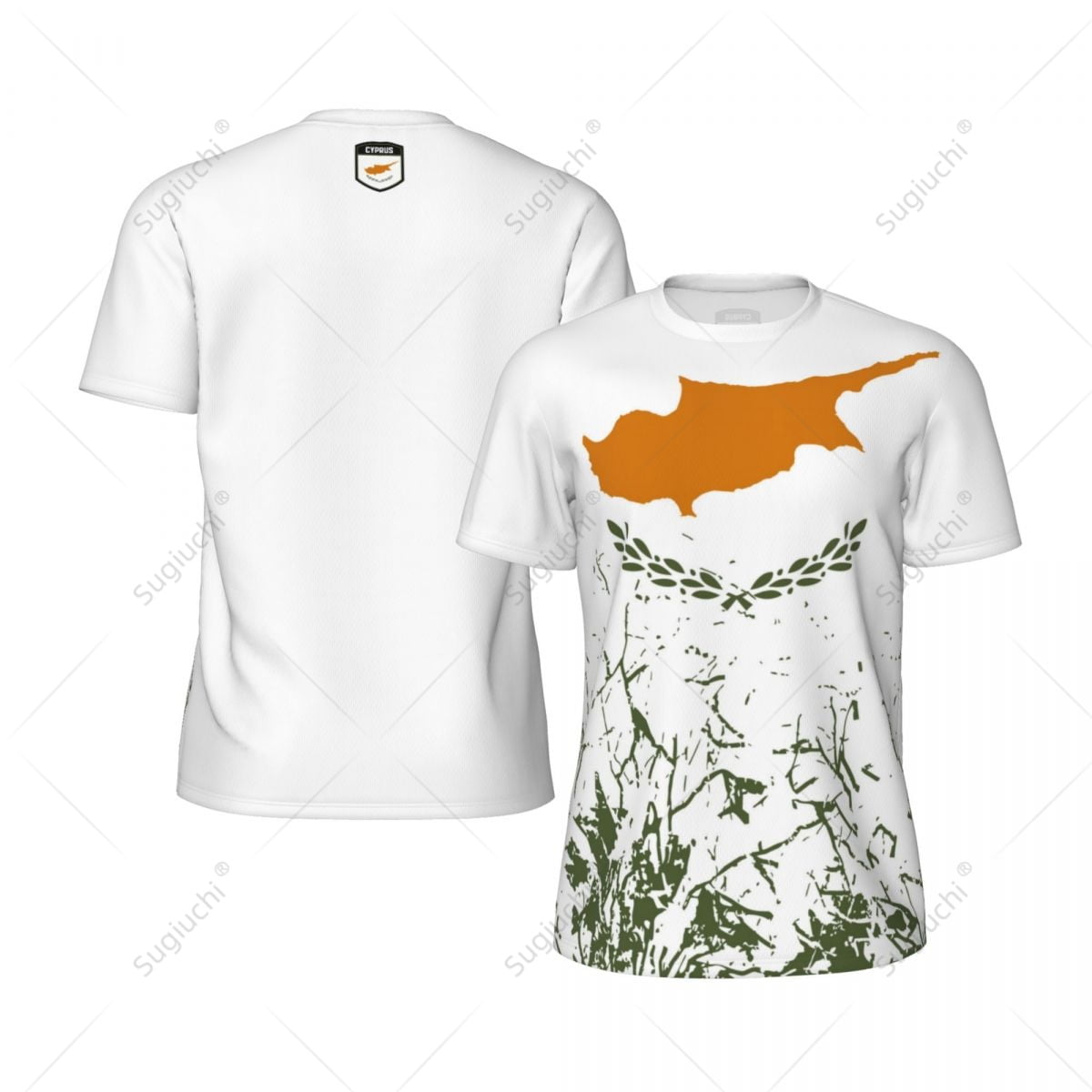 Exclusive design Cyprus Flag Grain 3D Printed Men For Running Bike ...