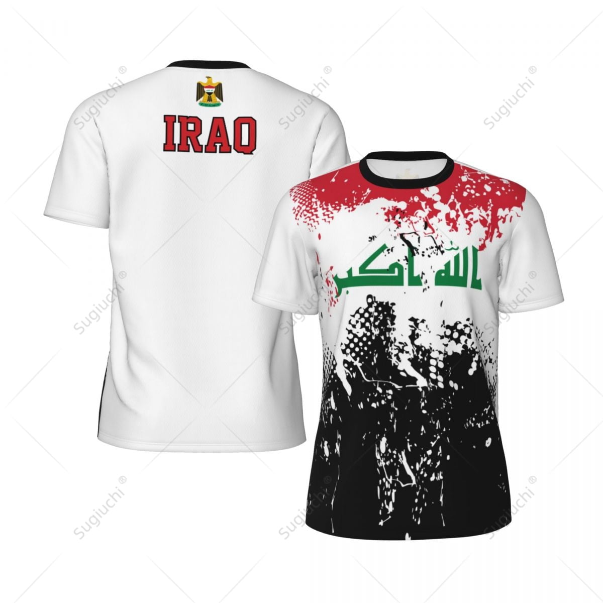 Exclusive design Iraq Flag Grain 3D Printed Men For Running Bike Soccer ...