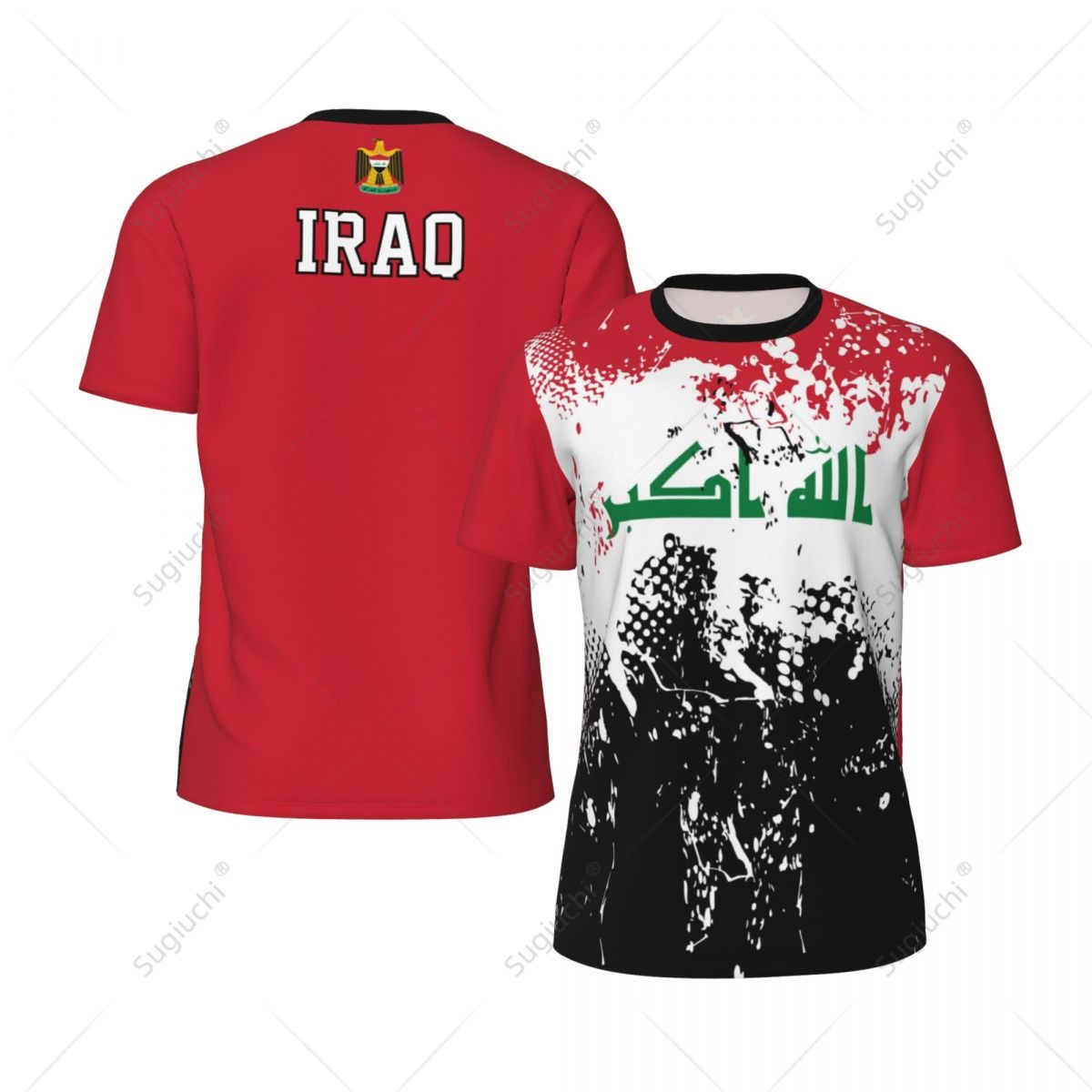 Exclusive design Iraq Flag Grain 3D Printed Men For Running Bike Soccer ...