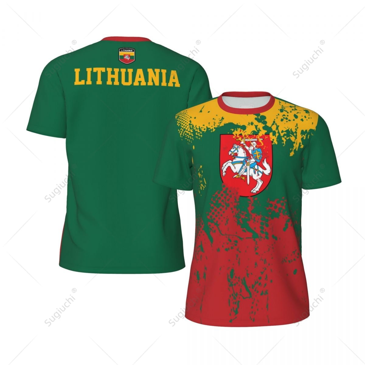 Exclusive design Lithuania Flag Grain 3D Printed Men For Running Bike ...