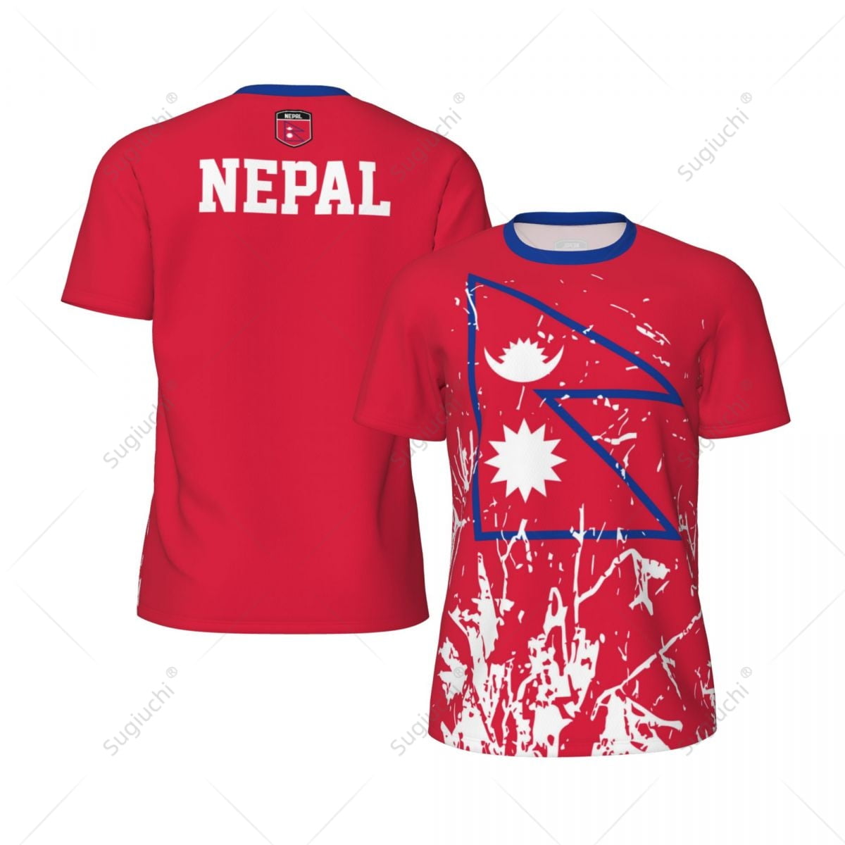 Exclusive design Nepal Flag Grain 3D Printed Men For Running Bike ...