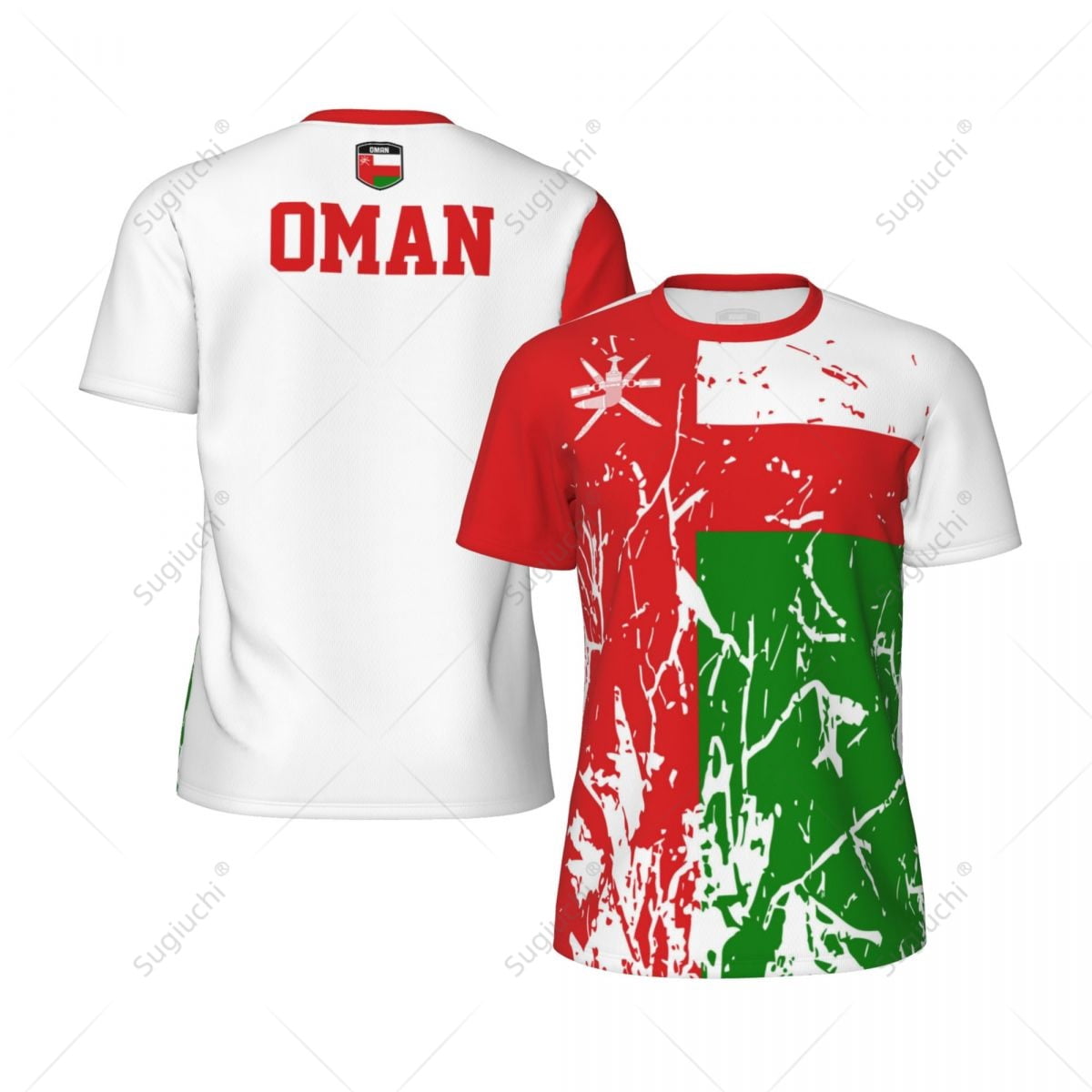 Exclusive design Oman Flag Grain 3D Printed Men For Running Bike Soccer ...