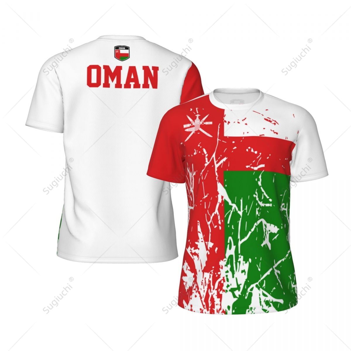 Exclusive design Oman Flag Grain 3D Printed Men For Running Bike Soccer ...