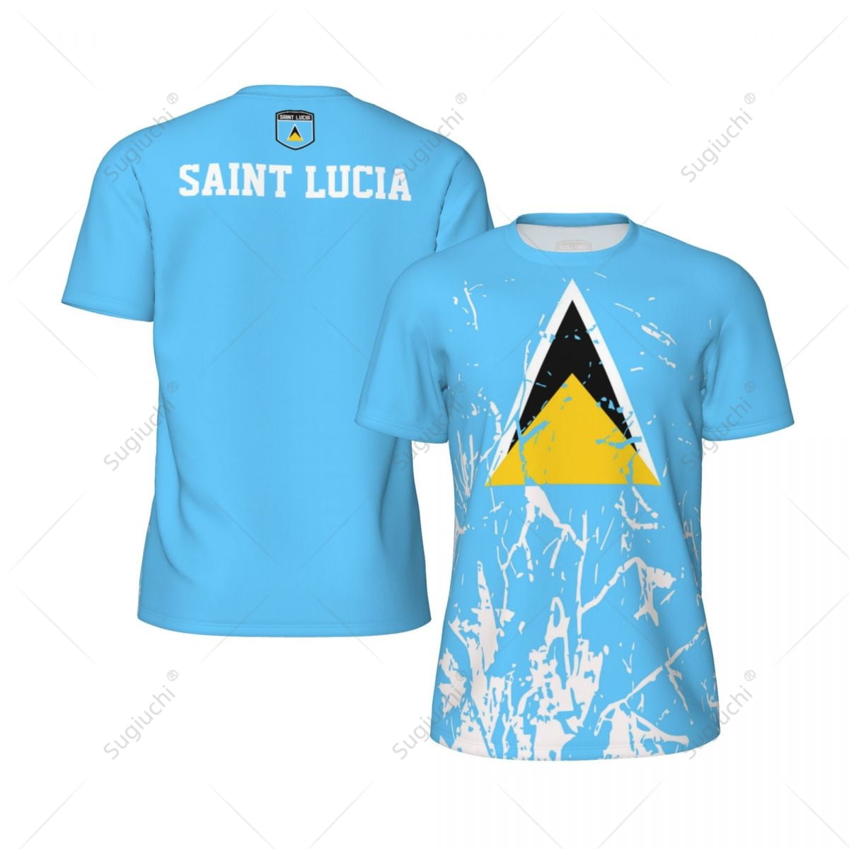 Exclusive design Saint Lucia Flag Grain 3D Printed Men For Running Bike ...