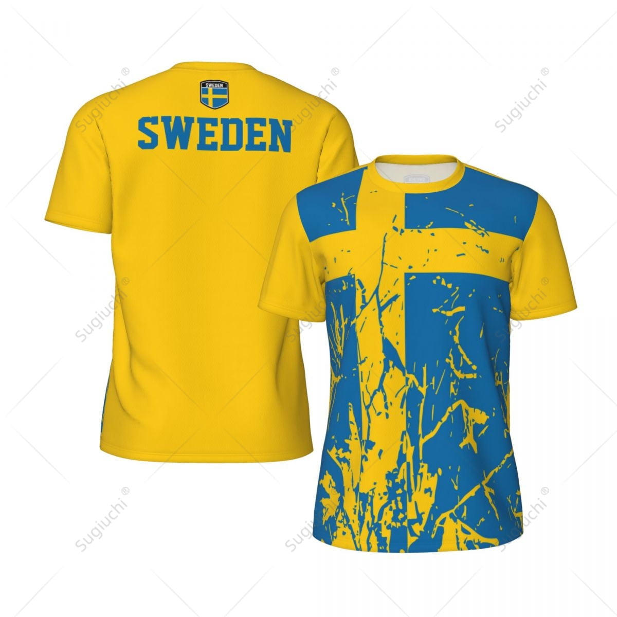 Exclusive design Sweden Flag Grain 3D Printed Men For Running Bike ...