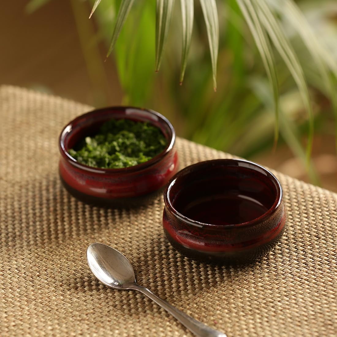 ExclusiveLane Blushing Lava Hand Glazed Studio Pottery Ceramic Chutney ...