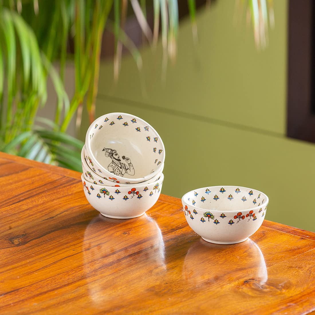 ExclusiveLane DaawateTaj Handcrafted Microwave Safe Ceramic Dining Bowl ...