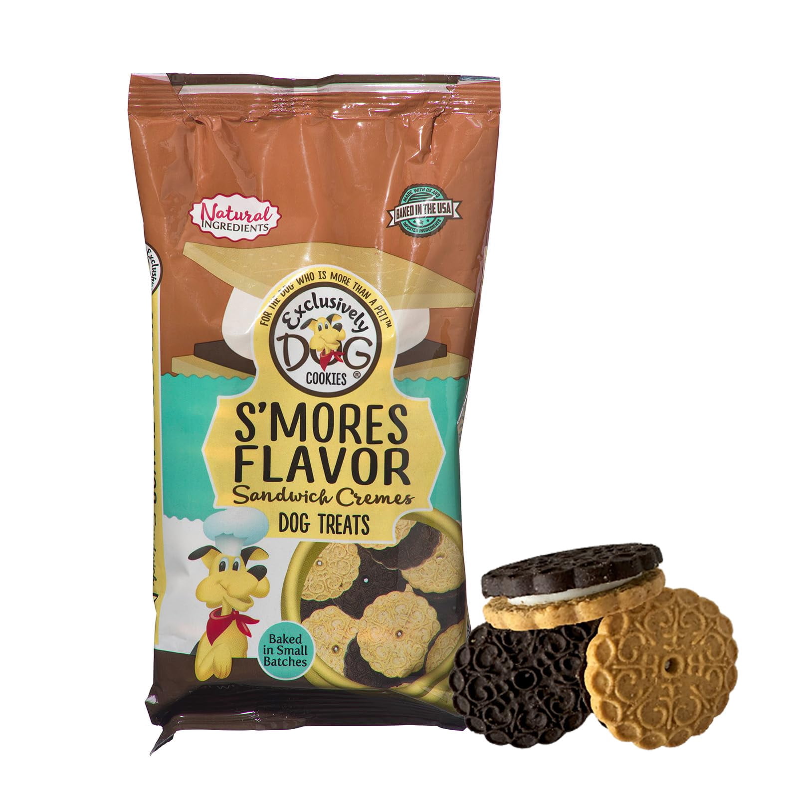 Exclusively Dog CookiesITSC Sandwich Cremes S'Mores Flavor Dog Treats ...