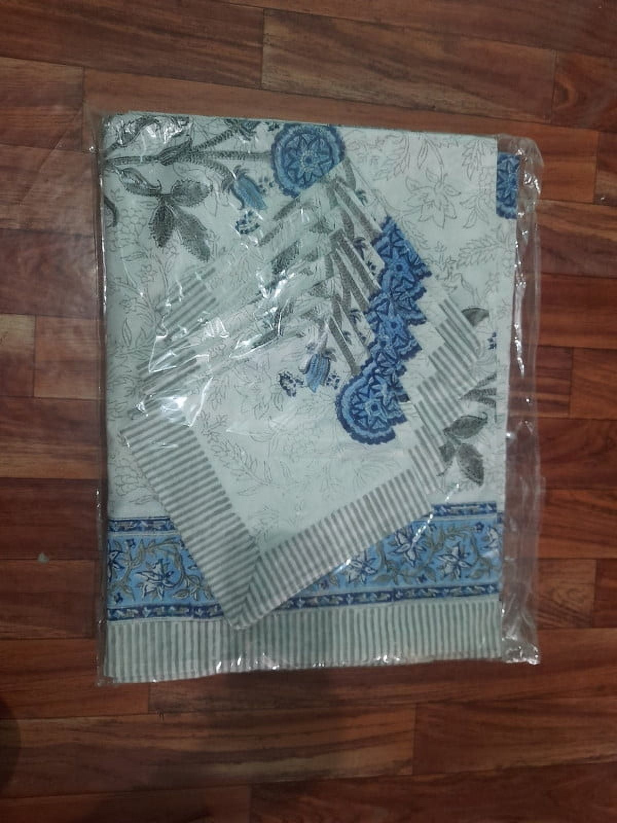 Shree Textile-25 Art Deco Block Printed Cotton Rectangular Tablecloth ...