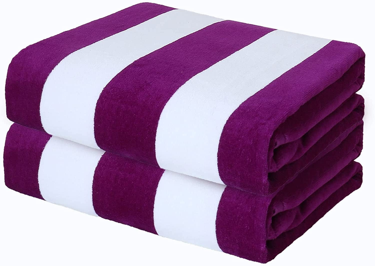 "Exclusivo Mezcla 2-Pack Quick Dry Cotton Beach Towels, 35""x70 ...