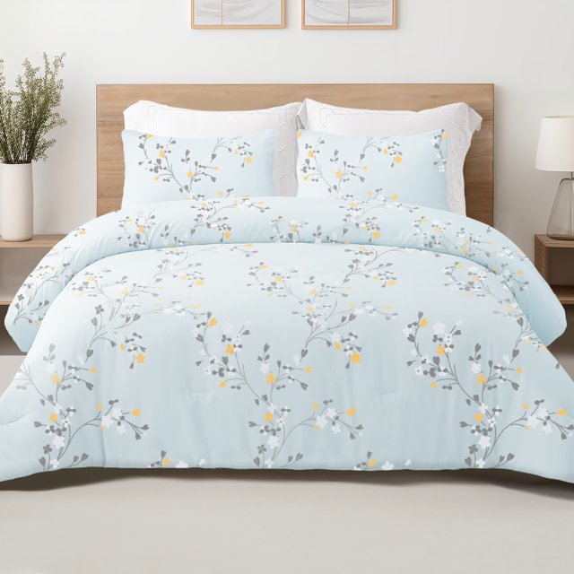 Exclusivo Mezcla Microfiber Twin Floral Comforter Set, All Seasons Baby ...