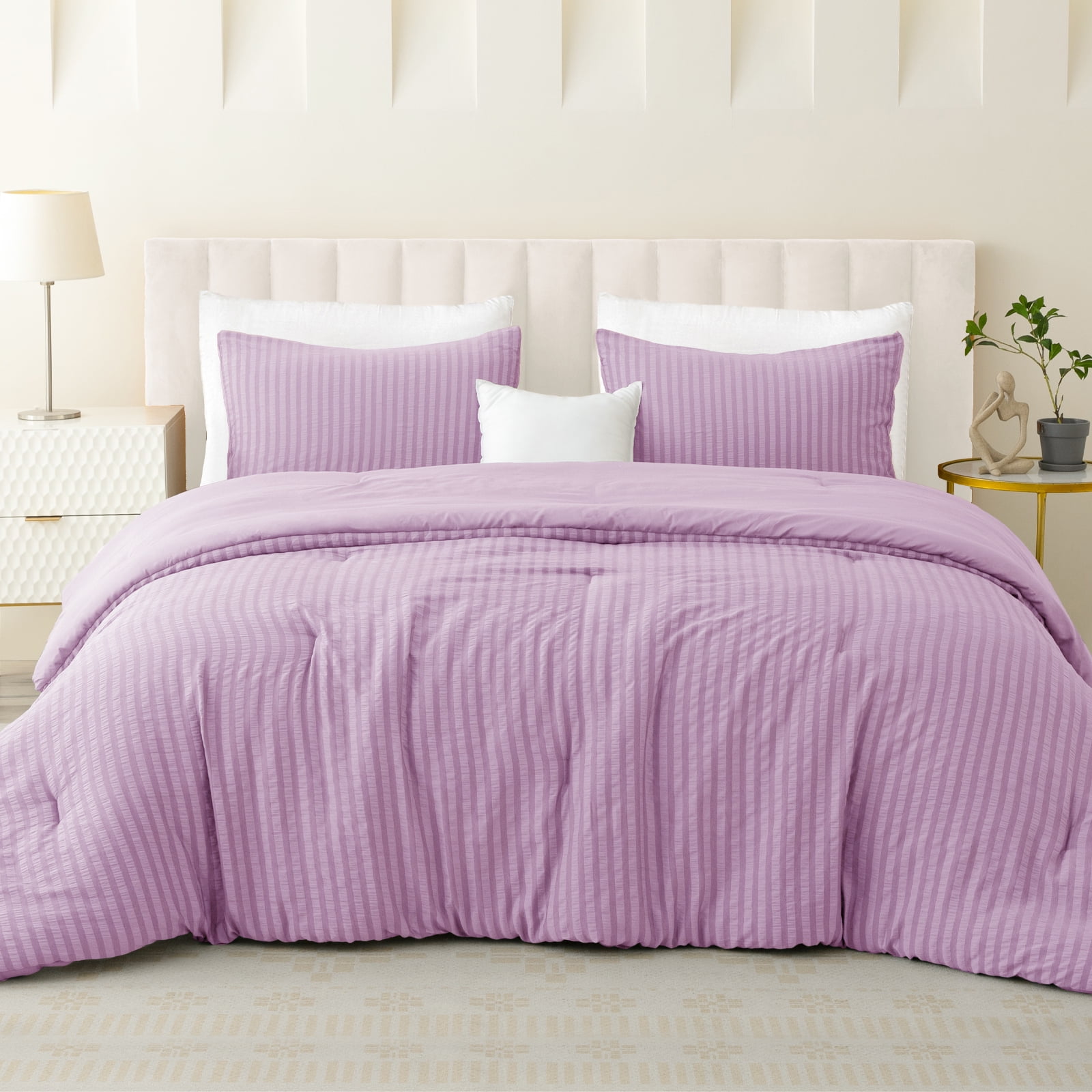 Exclusivo Mezcla 2-Piece Seersucker Twin Comforter Set Lilac ...