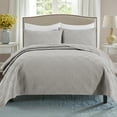 Exclusivo Mezcla 3-Piece Queen Size Microfiber Coverlet Bedspread Set ...