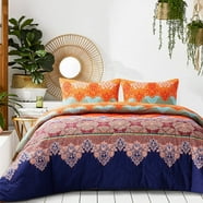 Royale Linens Varanasi 100% Cotton King Comforter Set - Walmart.com