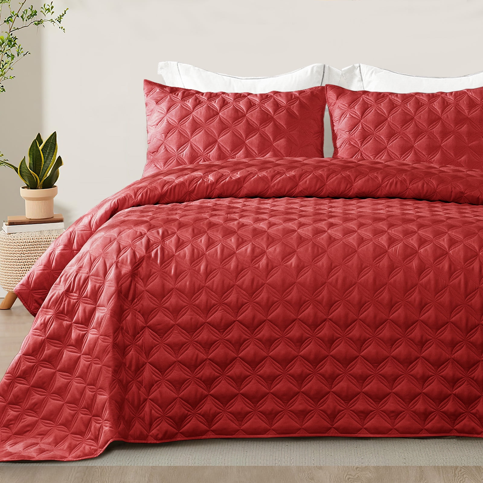 Exclusivo Mezcla Lightweight Queen Size Bedspread Coverlet Set, All ...