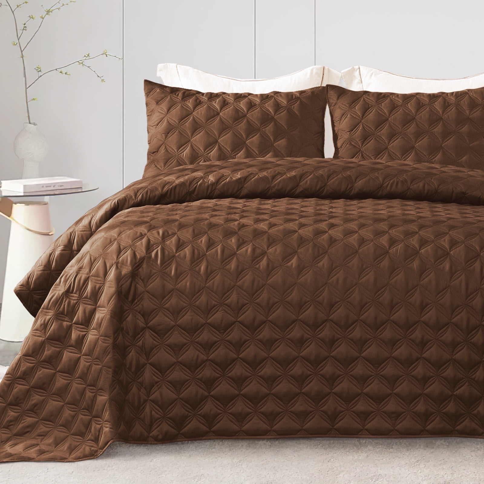 Exclusivo Mezcla Queen Size Bedspread Set, Lightweight Full Weight ...