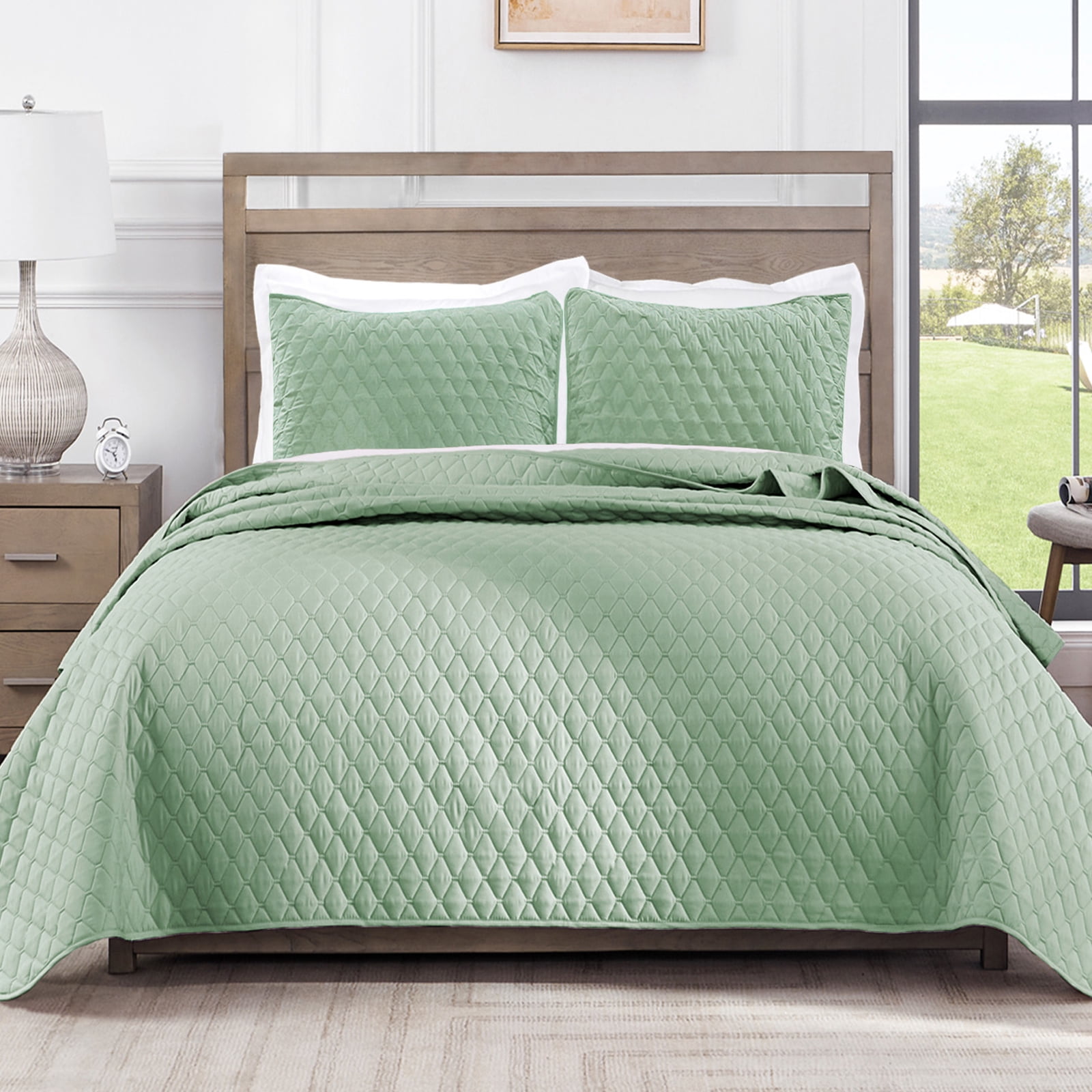 Exclusivo Mezcla Lightweight Cal King Quilt Set with Shams, All Seasons ...