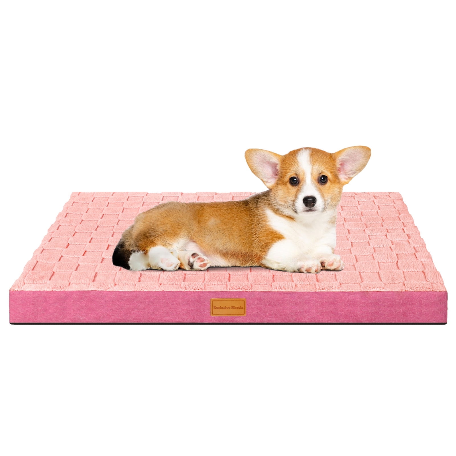 Exclusivo Mezcla Checkered Orthopedic Pet Bed for Small Dogs 20"X15 ...