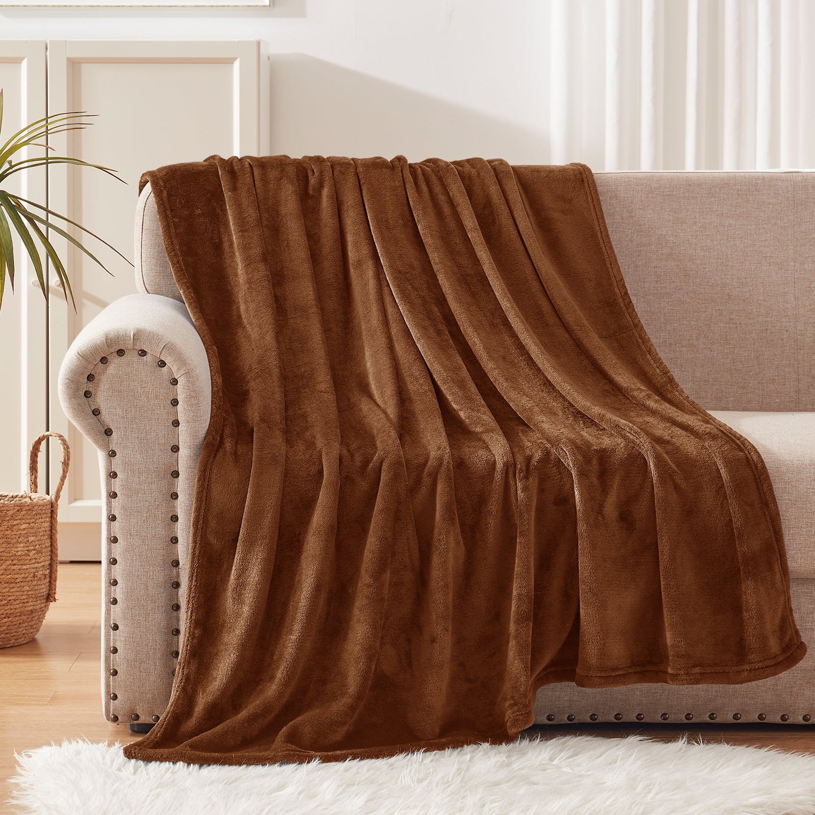 Exclusivo Mezcla Large Flannel Fleece Velvet Plush Throw Blanket - 50 ...