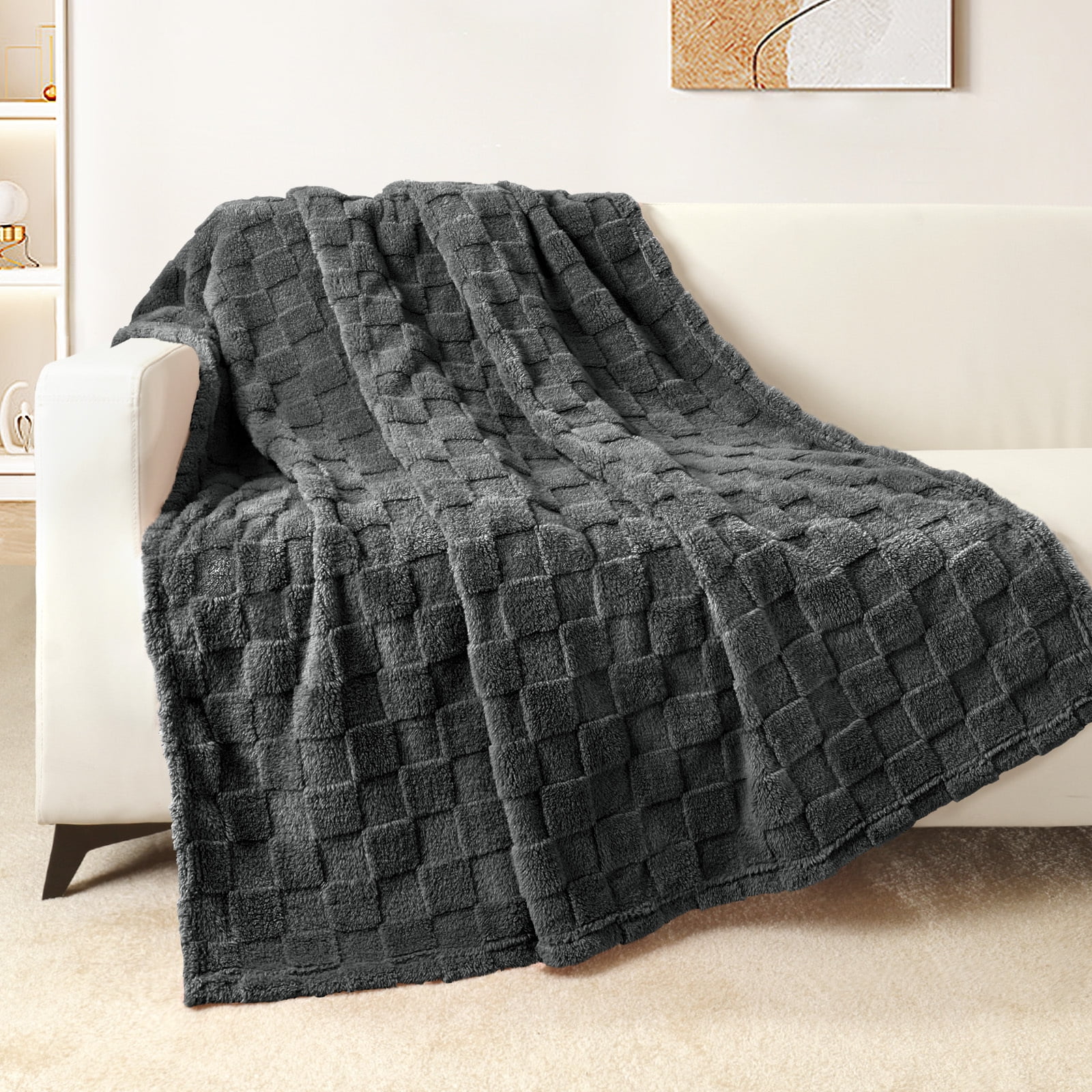 Exclusivo Mezcla Fleece Throw Blanket for Couch, Super Soft 3D ...