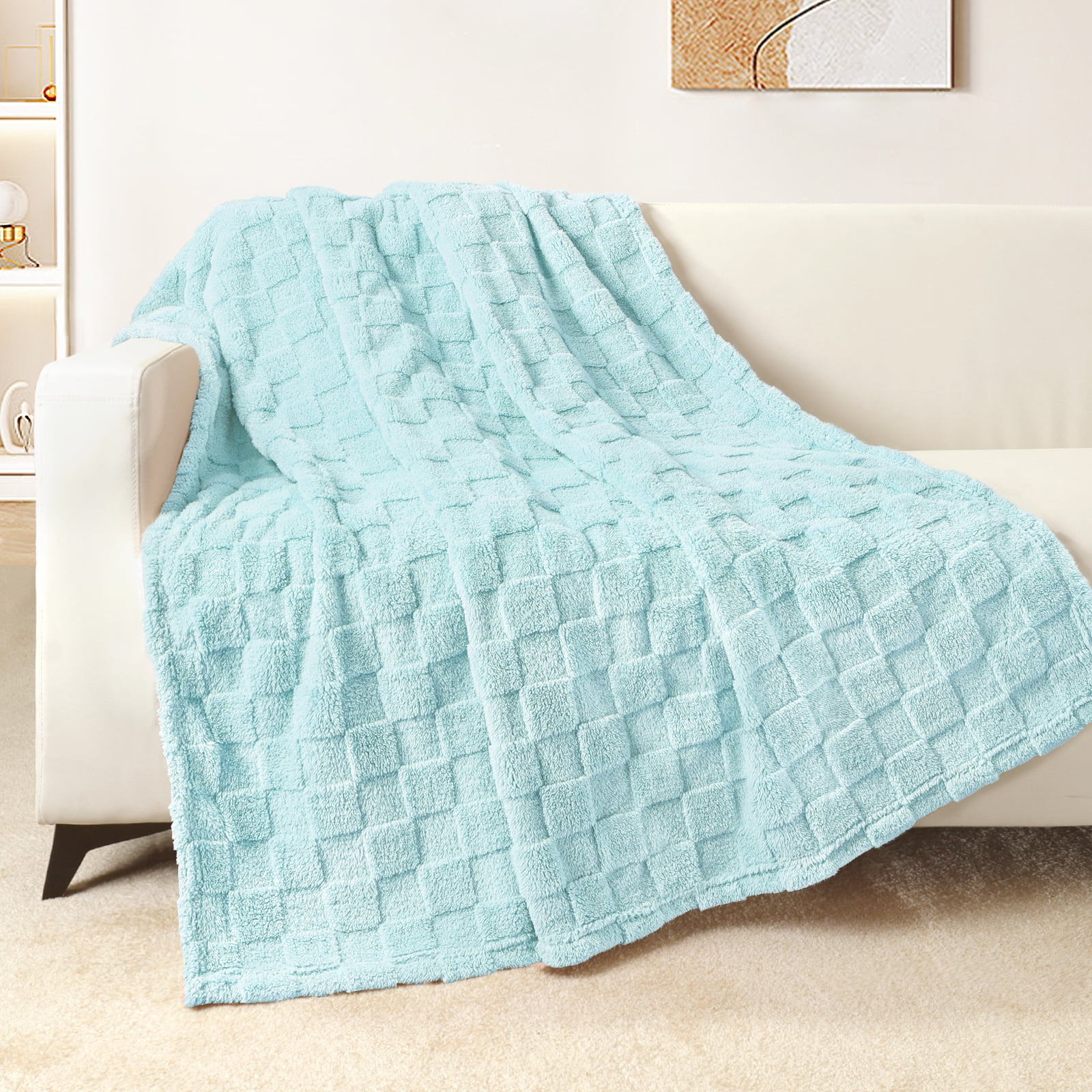 Exclusivo Mezcla Fleece Throw Blanket for Couch, Super Soft 3D ...