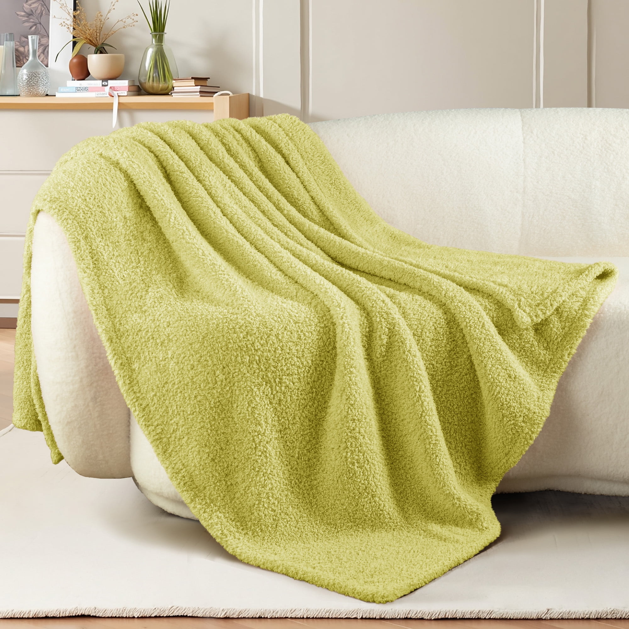 Exclusivo Mezcla Fuzzy Fleece Throw Blanket for Couch Sofa, Lightweight ...
