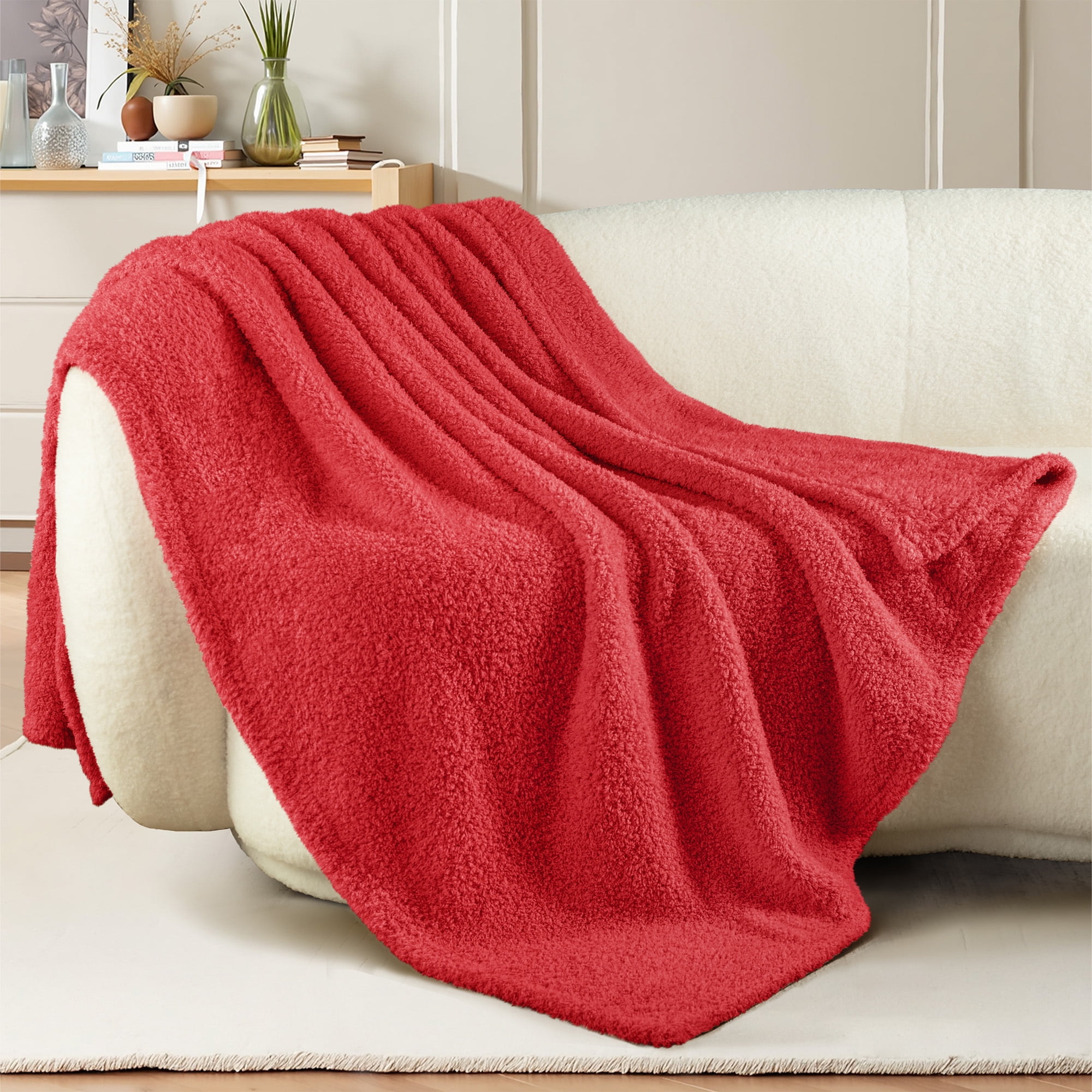 Exclusivo Mezcla Fuzzy Fleece Throw Blanket for Couch Sofa, Lightweight ...